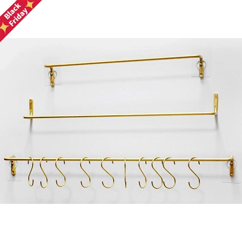 Brass custom brass hanging rod kitchen rod decorat... – Vicedeal