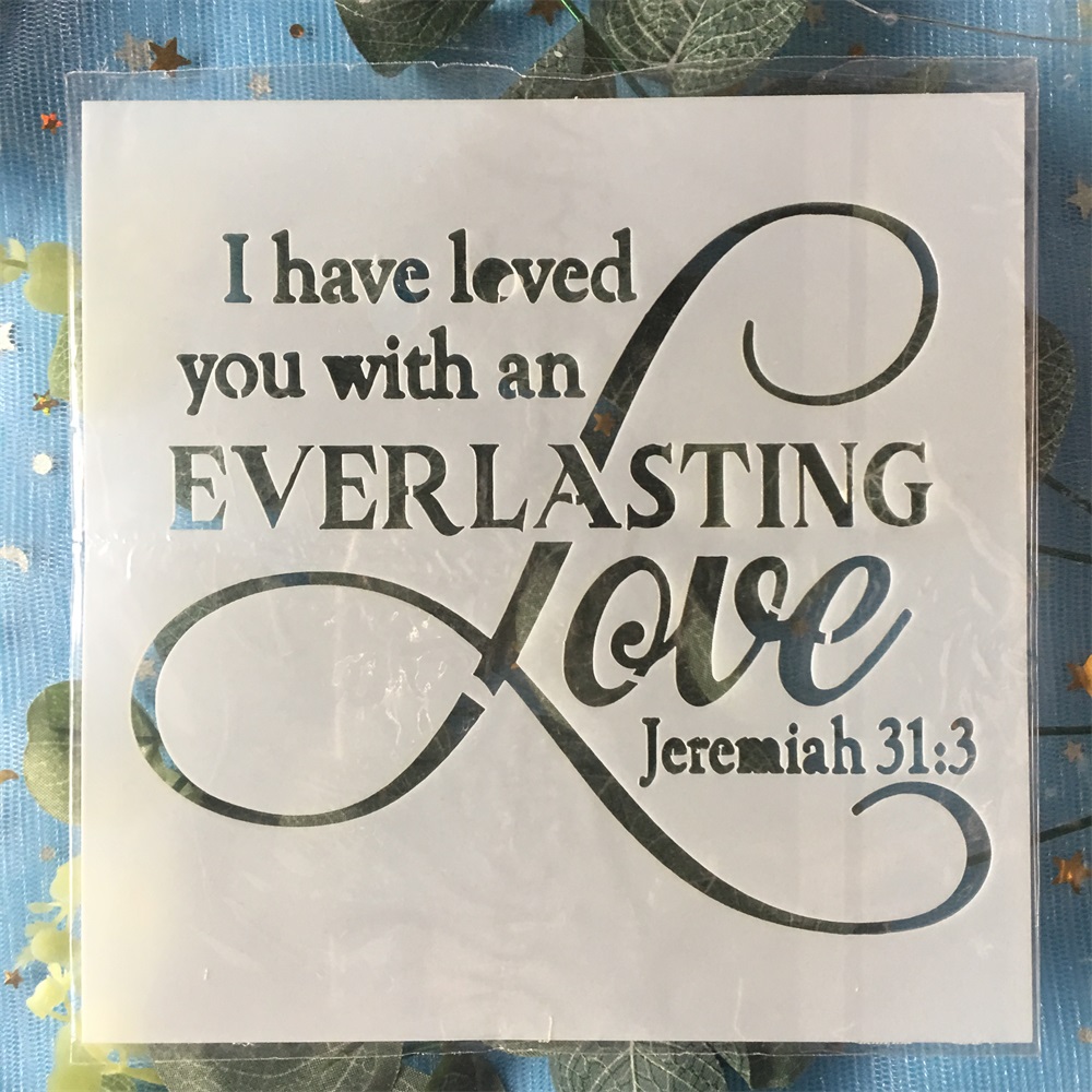 15cm Love Words DIY Craft Layering Stencils Wall P... – Vicedeal