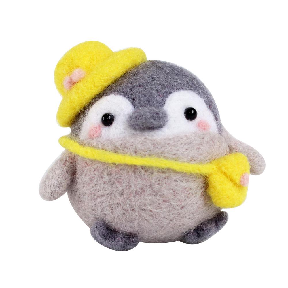 Jiwuo Handmade Penguin Toy Doll Wool Felt Craft Po... – Grandado