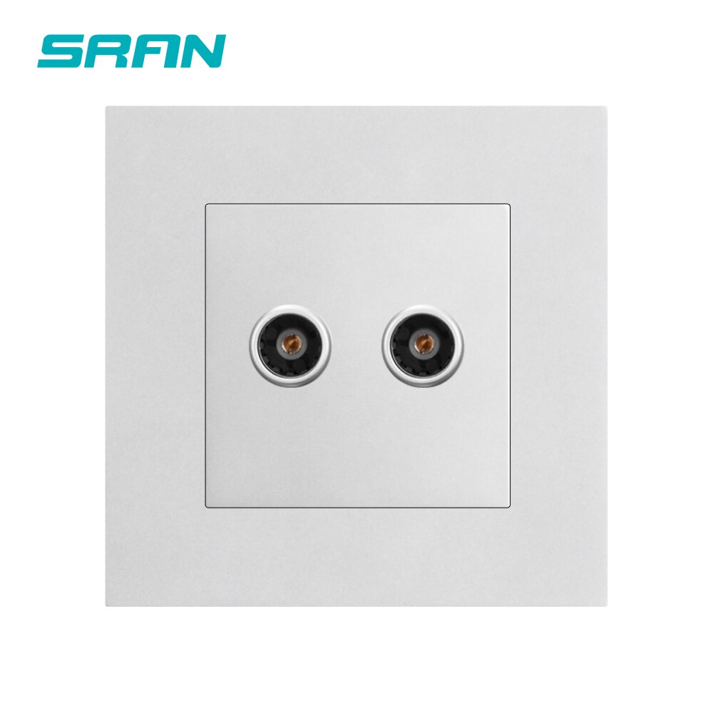 SRAN wall double TV socket white/black/gold/gray/s... – Grandado