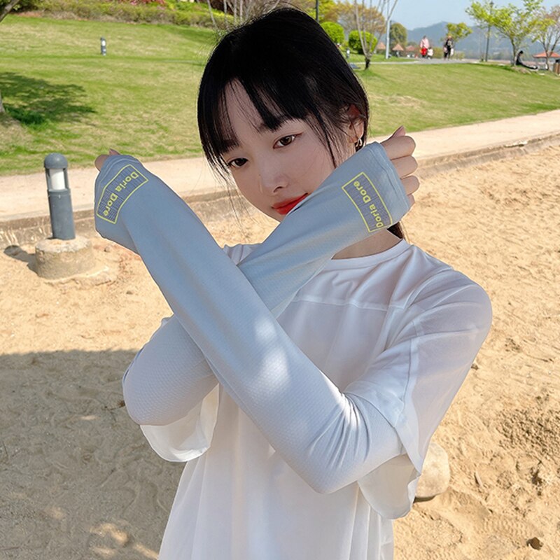 Sport Arm Sleeves Uv Sun Protect Ice Silk Sleeve S... – Grandado