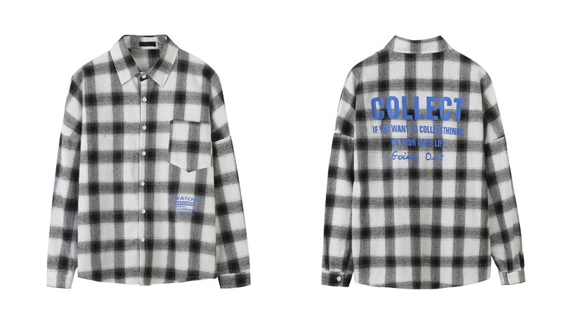 Koszule Herfst Lange Mouwen Plaid Shirts Mannen Ca... – Vicedeal