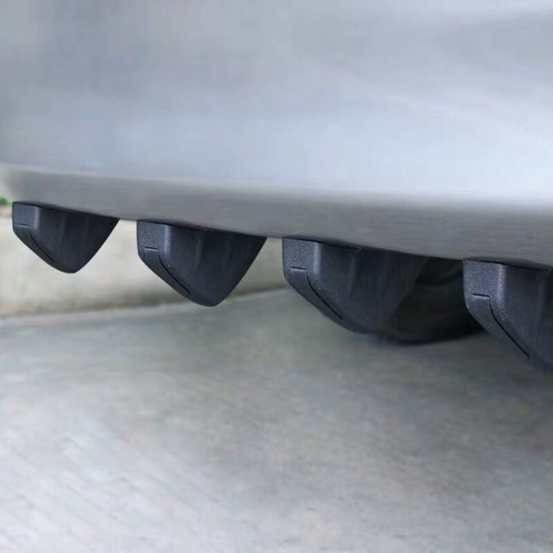 4pc Universal Car rear bumper cast shark spoiler f... – Grandado