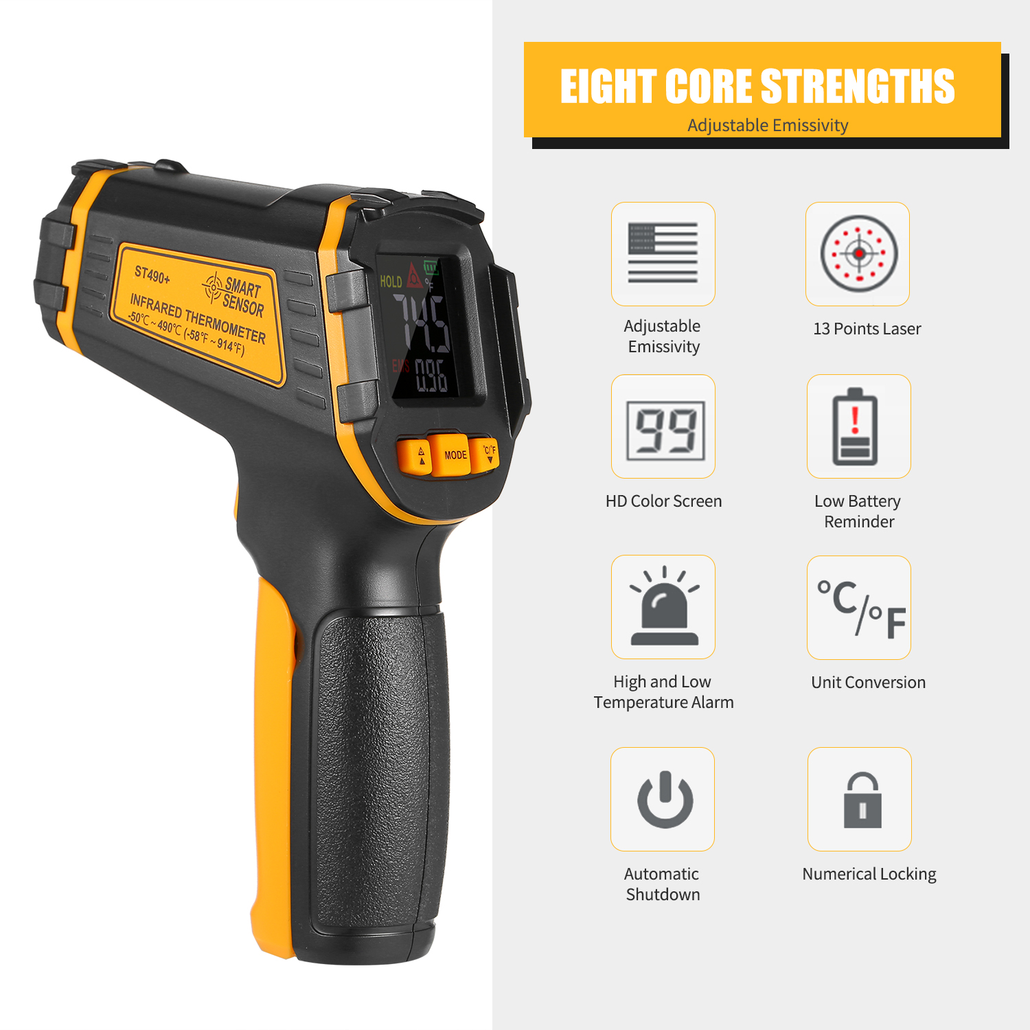 SMART SENSOR Infrarot Thermometer Thermische Image... – Vicedeal