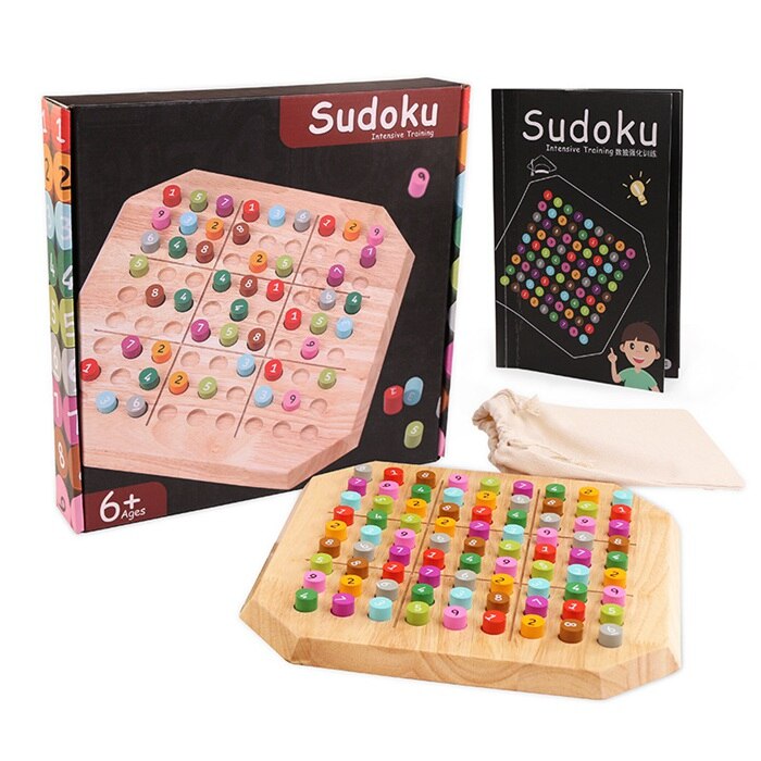 Baby Toy Wooden Sudoku Puzzle Monterssori Learning... – Grandado