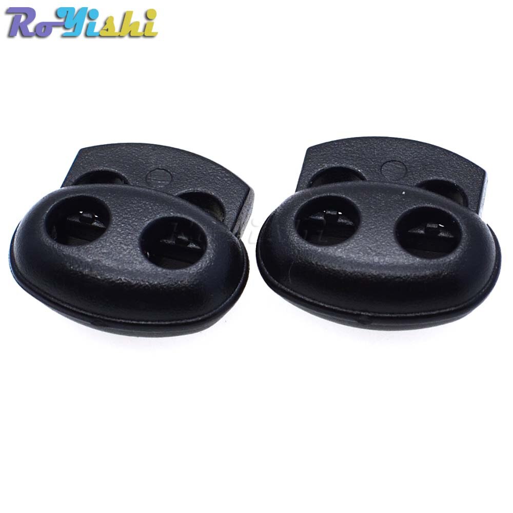 100pcs/pack Plastic Cord Lock Stopper Toggle Clip ... – Vicedeal