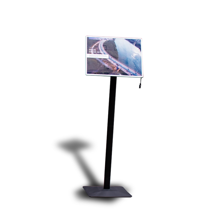 pedestal poster stand lobby sign stand clear led p... – Vicedeal