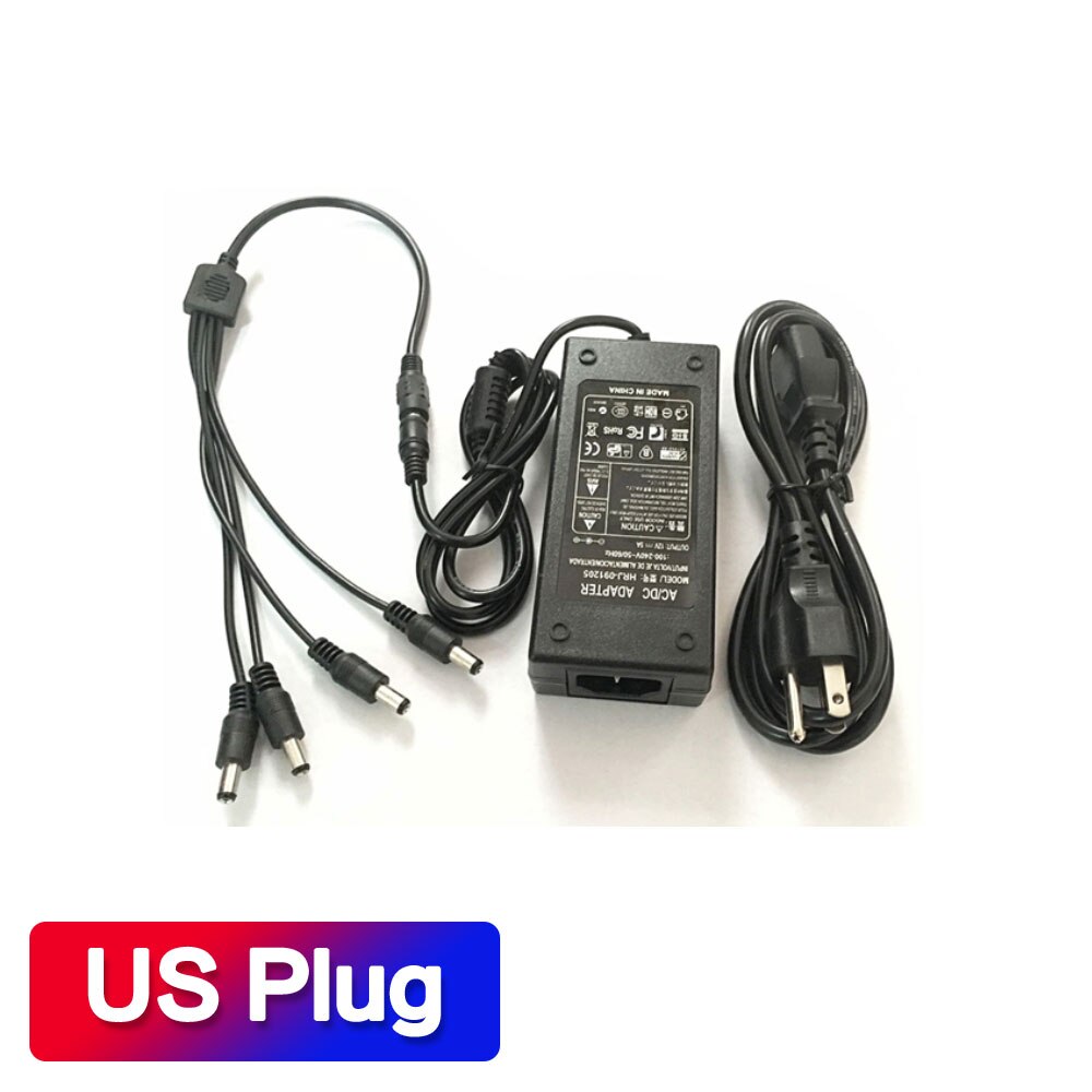 NINIVISION 12V 5A 4 Port CCTV Camera AC Adapter Po... – Grandado