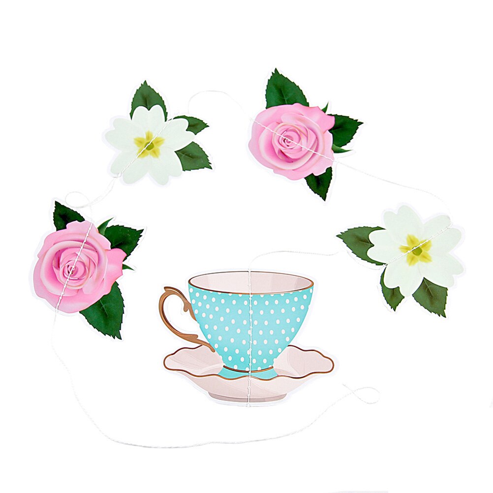 1 Set of 4pcs Tea Party Decorations Teapot Banner ... – Grandado