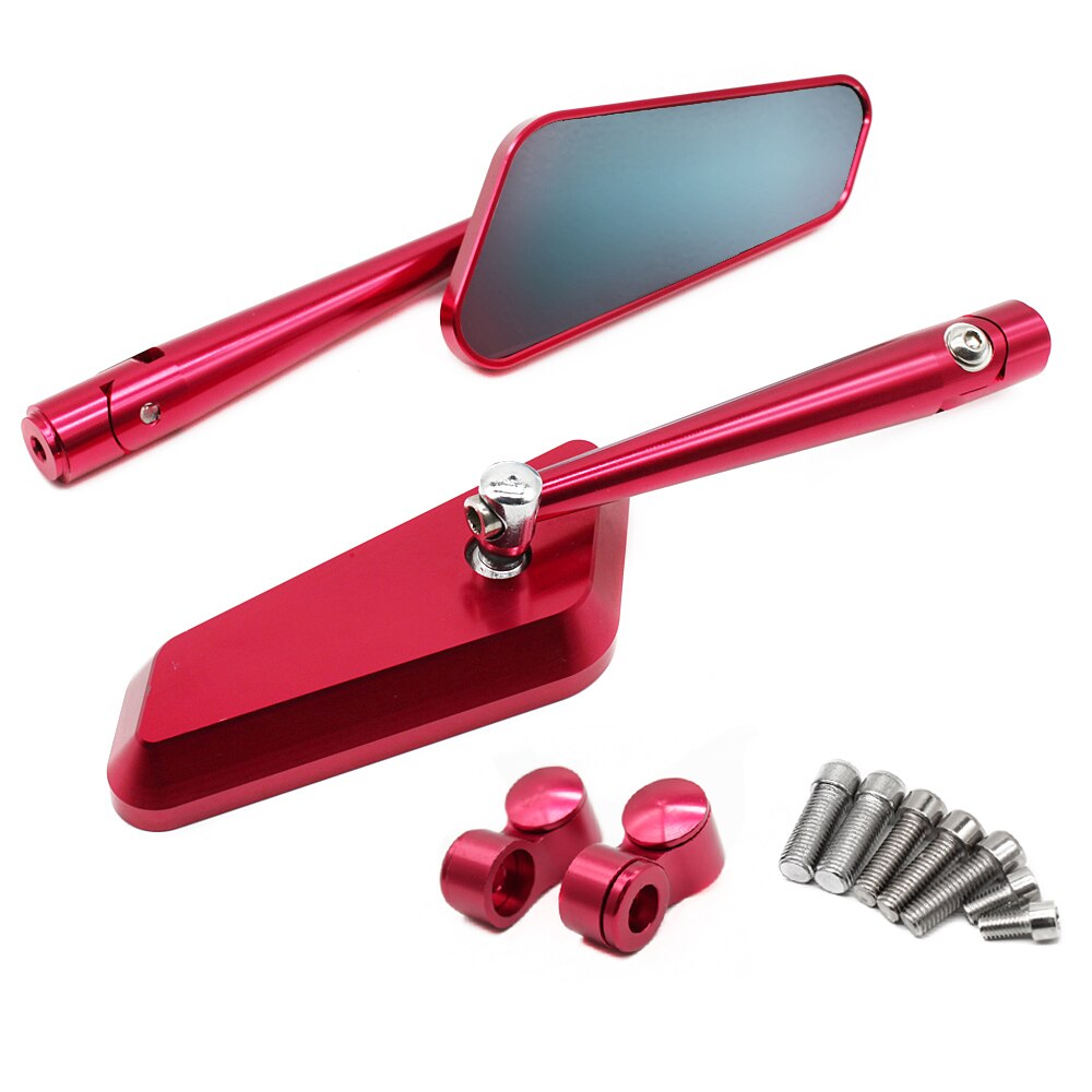 CNC Aluminum Motorcycle Rear View Mirrors Large Bl... – Grandado