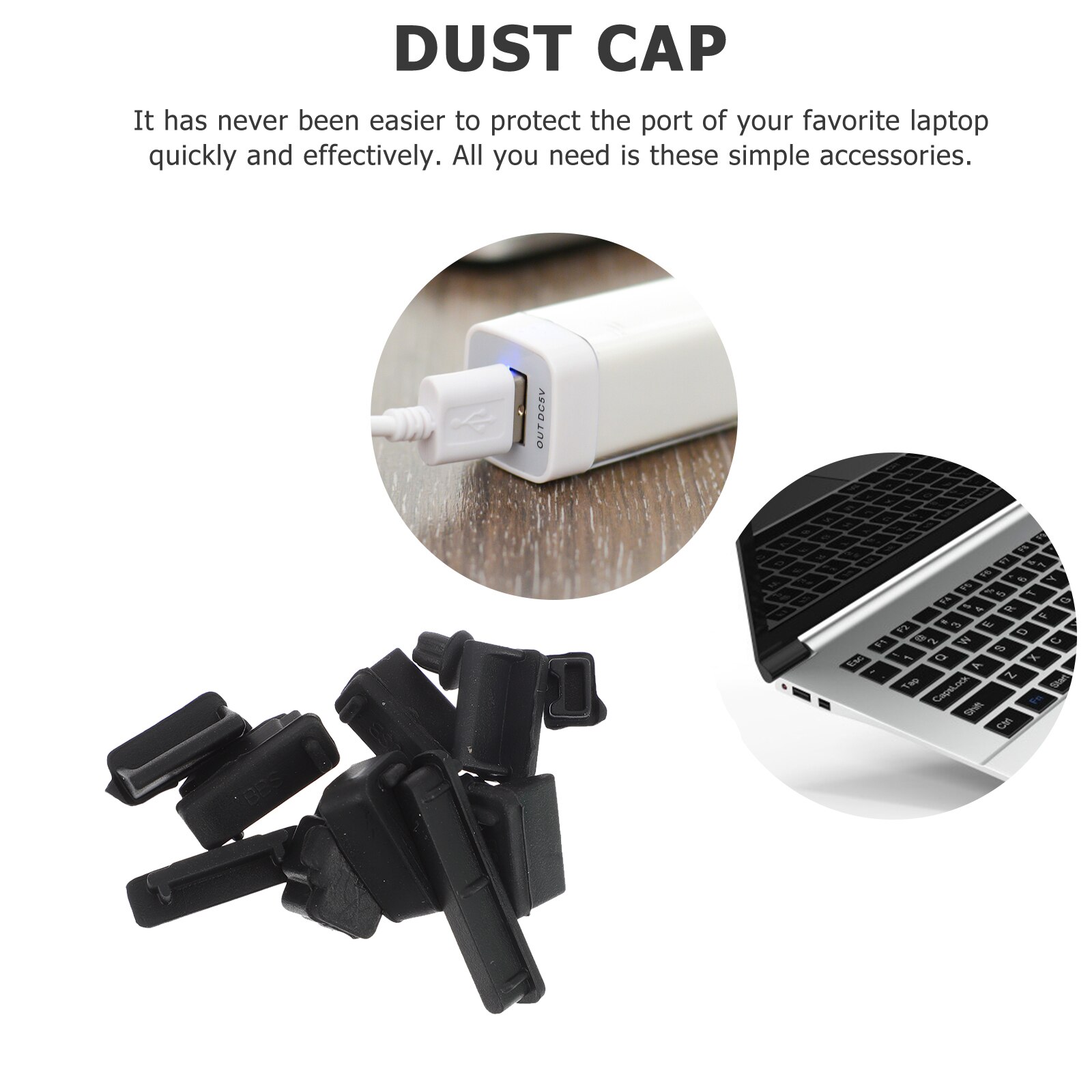 7 Packs Computer Anti Dust Plugs Cover Laptop Port... – Grandado