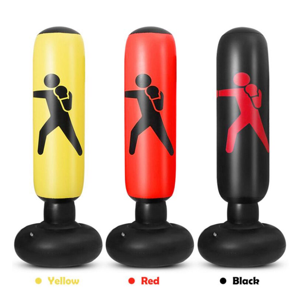 Free Standing Inflatable Boxing Punch Bag Kick MMA... – Grandado