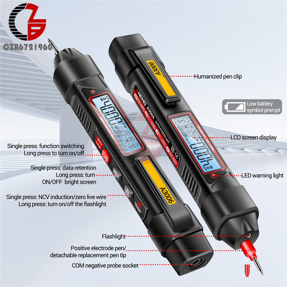 AC/DC Voltage Tester Pen Auto NCV Induction Voltag... – Grandado