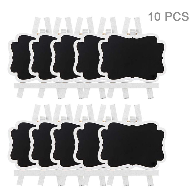Zz-10Pcs mini wooden sign boards wedding and buffe... – Grandado