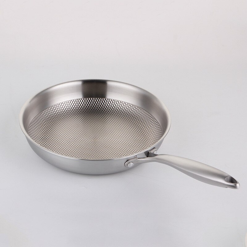 Frying Pan Stainless Steel Five-layer Pans Dot Tex... – Grandado