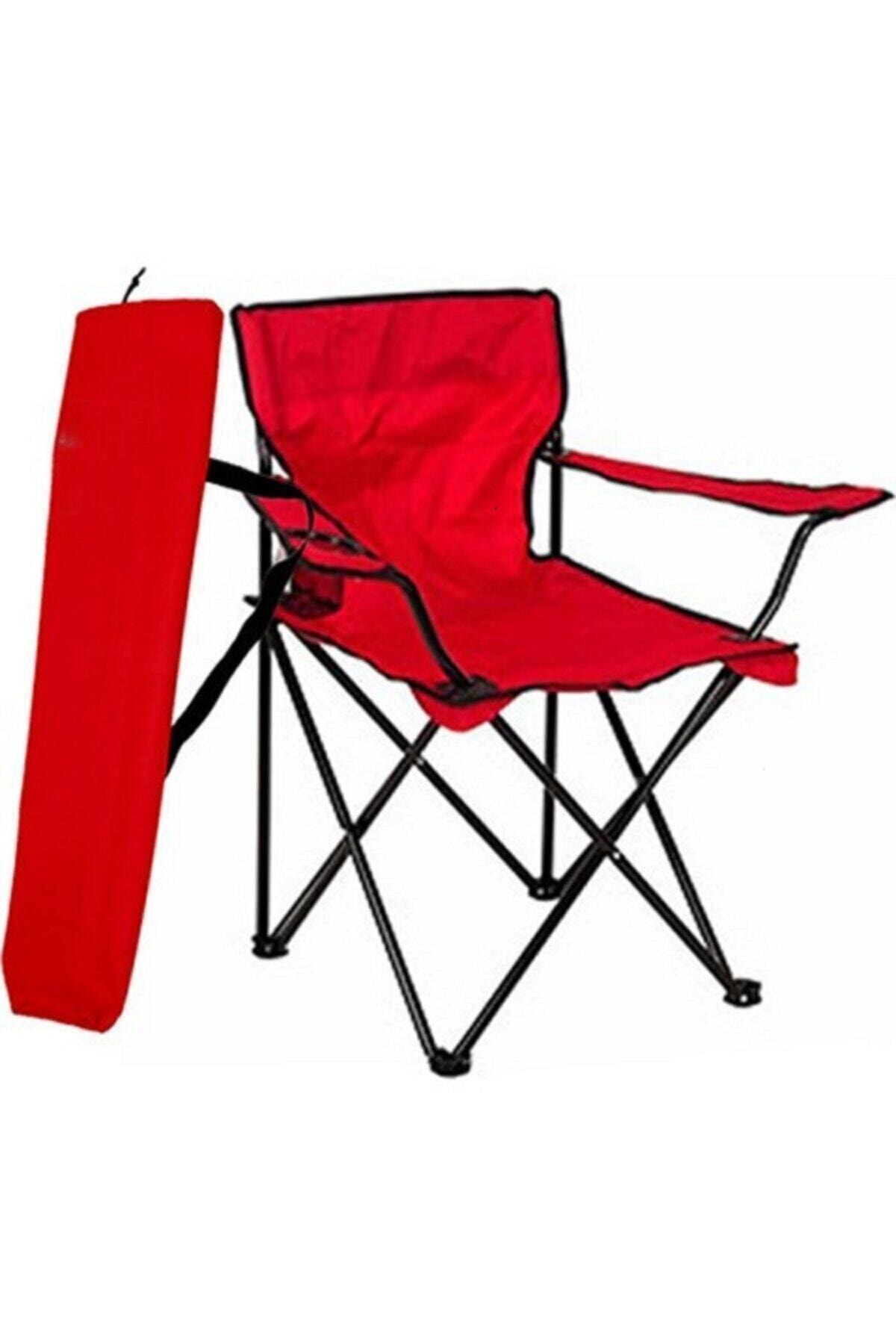 Red folding çıkma camping chair, outdoor camping c... – Grandado