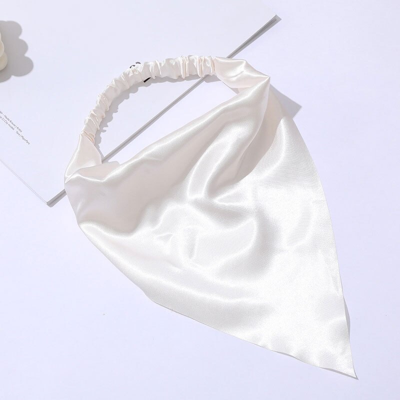 Glossy Zijdeachtig Satijn Scrunchies Driehoek Haar... – Grandado