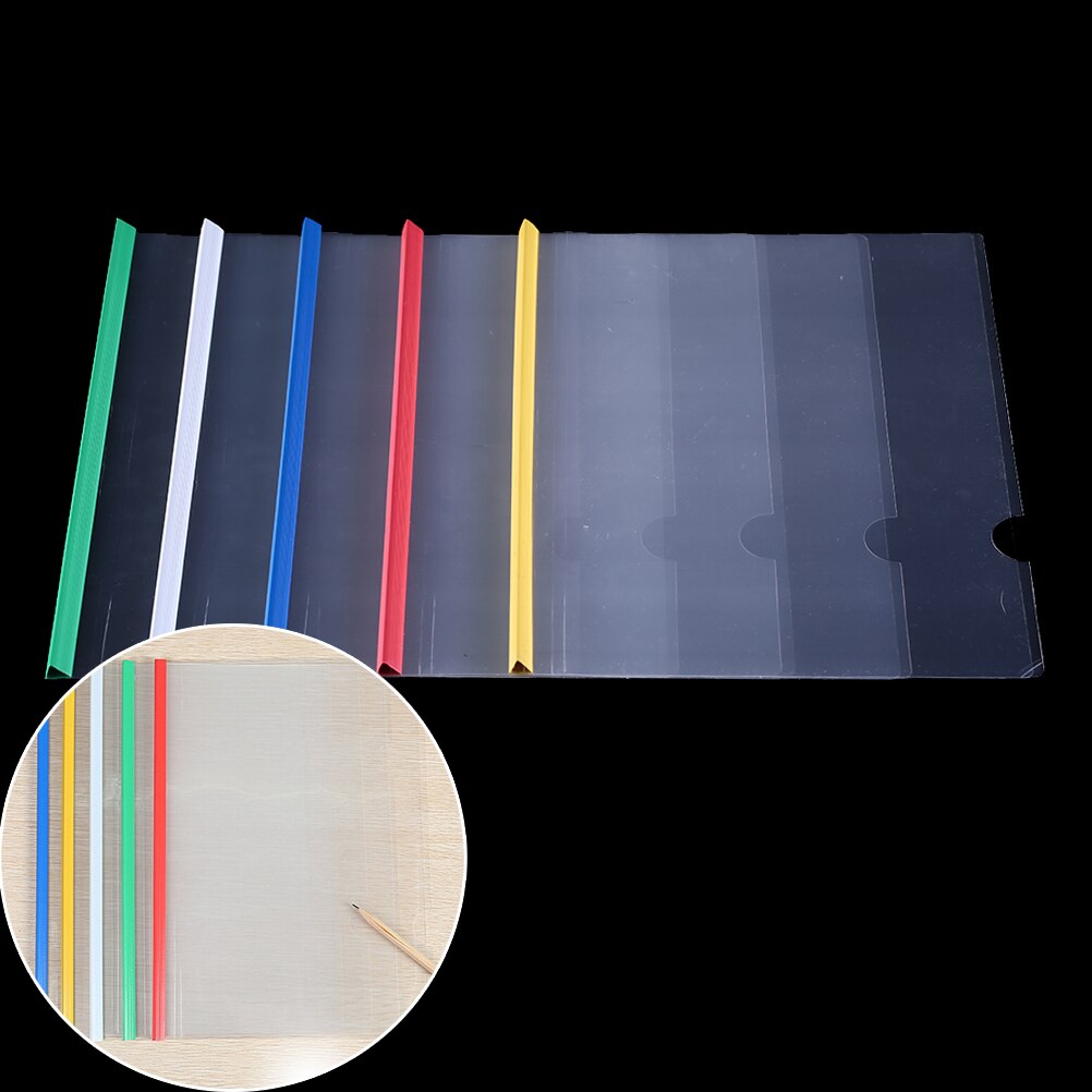 5 Pcs Stationery PP Report Cover & Spine Bar Holde... – Grandado