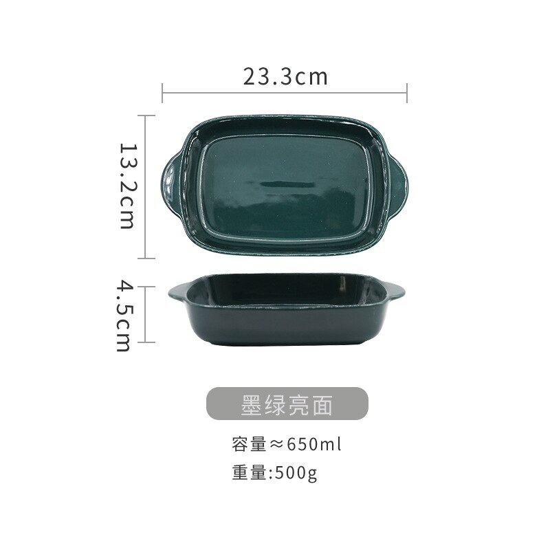 Baked Rice Bowl Ceramic Plate Oven Bowl Cheese Bak... – Grandado