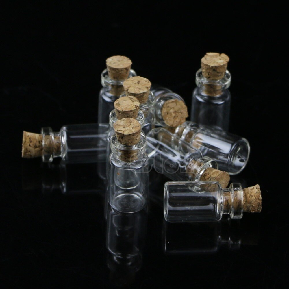 10pcs/lot 0.5ml 18x10mm Mini Glass Bottle Vial wit... – Vicedeal