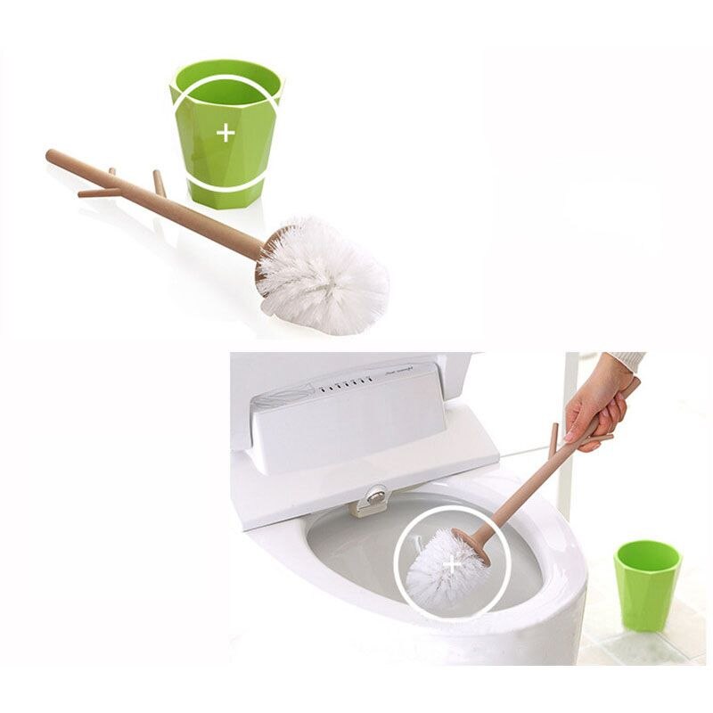 Toilet brush green tree-shaped toilet brush set de... – Grandado