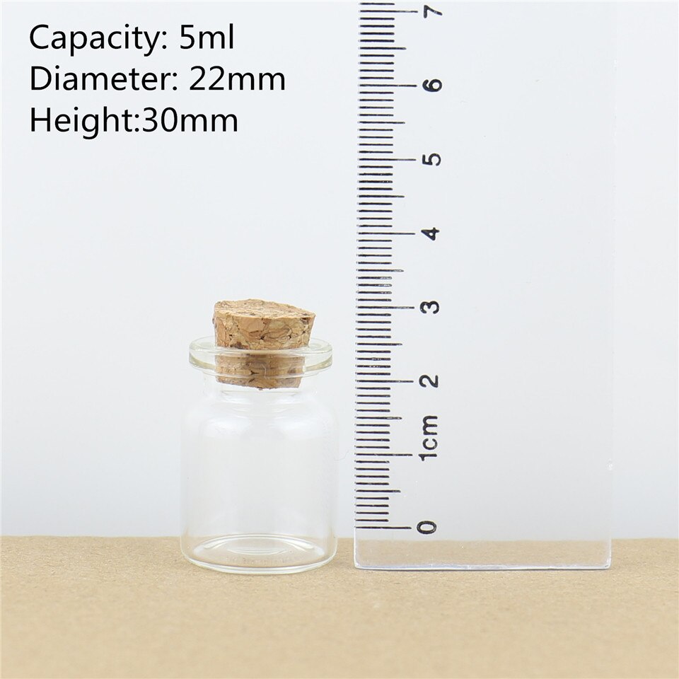 50PCS Mini Glass Bottle DIY Jars Message Vials Cor... – Vicedeal