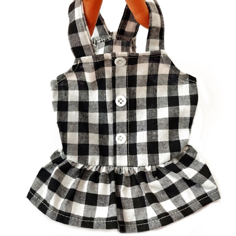 Pet Plaid Suspender Skirt Dog Skirt Comfortable Su... – Grandado