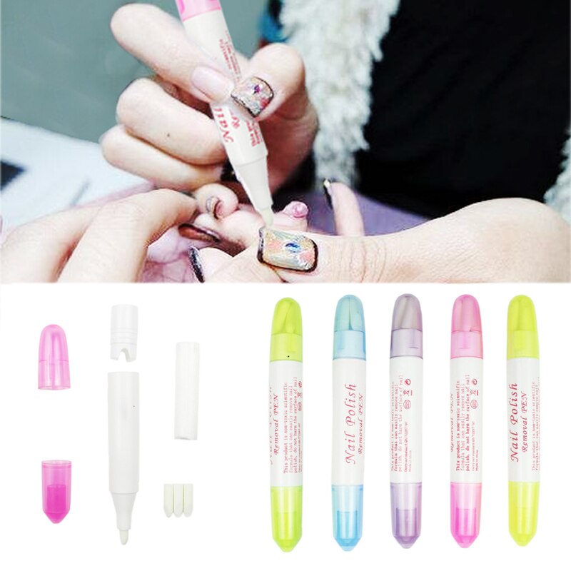 1 Pc Nail Art Corrector Pen Remove Mistakes + 3 Ti... – Grandado