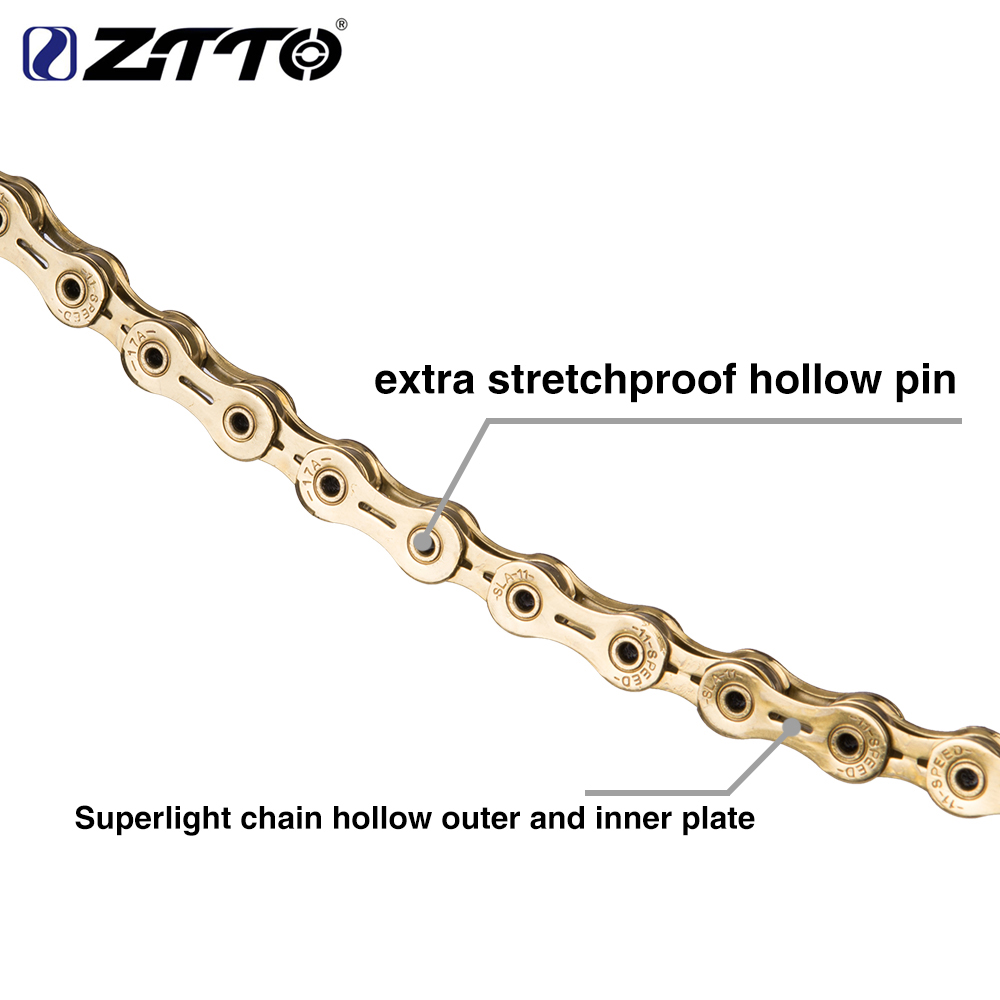 ZTTO 11 Speed Golden SLR Bicycle Chain 11s 22 s MT... – Grandado