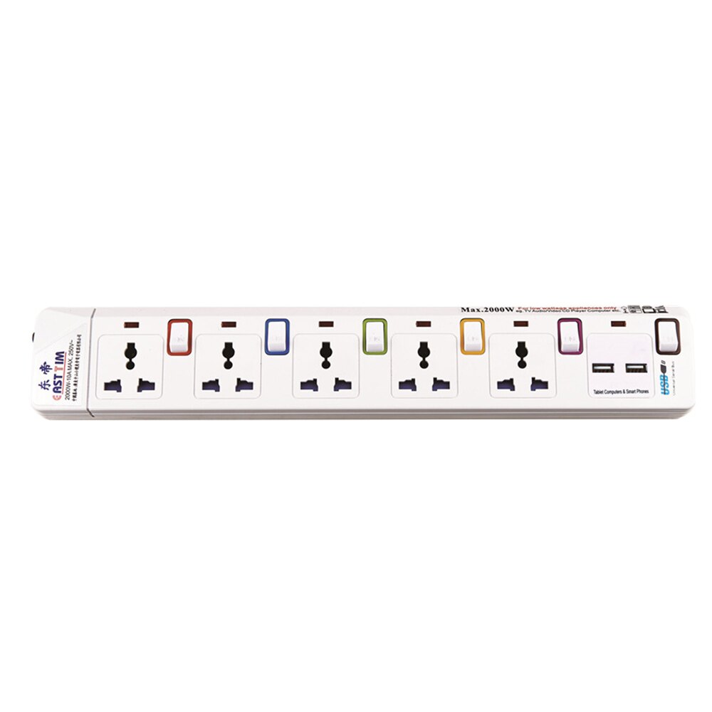 Power Strip 1/2/3/4/5 Way AC Universal Outlets Plu... – Grandado