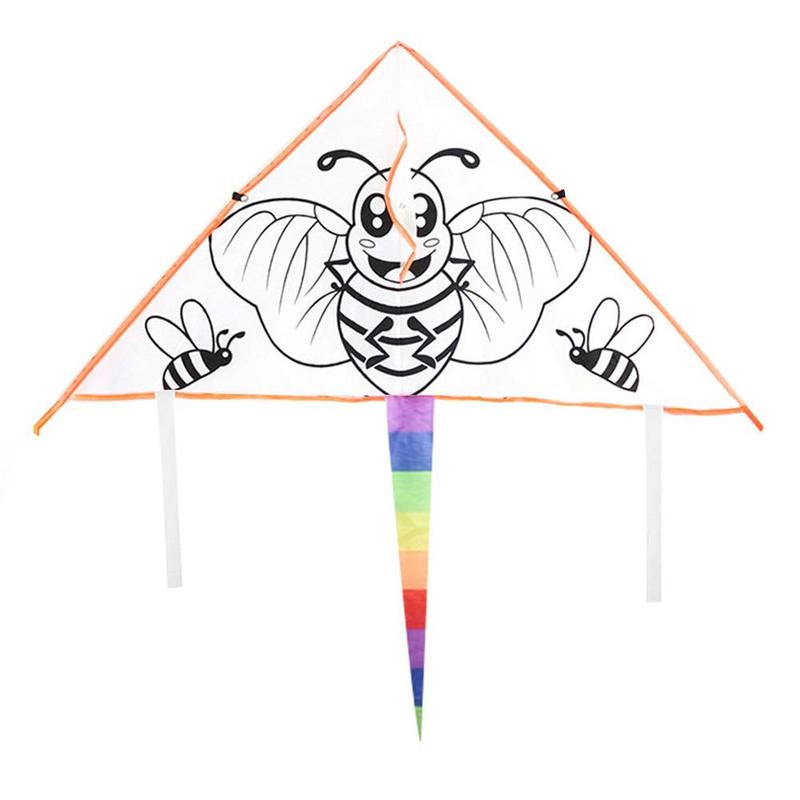 Outdoor Funny Graffiti Triangle Kids Kite with Han... – Grandado