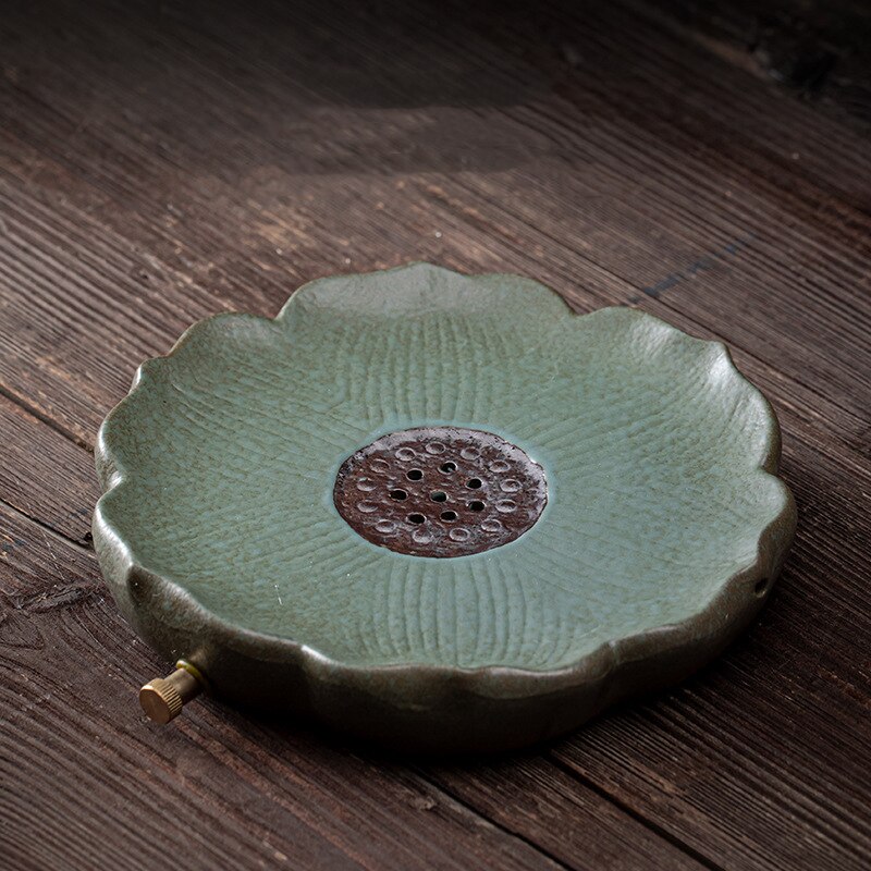 Gilt Chinese Lotus Decor Tea Trays Presentation Po... – Vicedeal