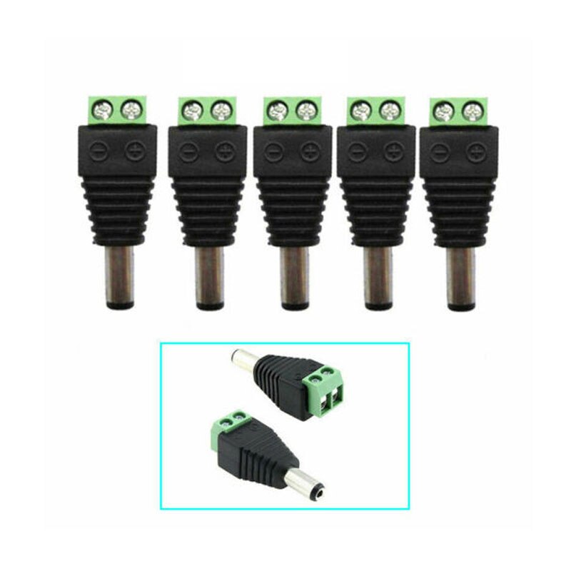 5Pcs 12V Mannelijke 2.1X5.5Mm Dc Power Plug Jack A... – Grandado