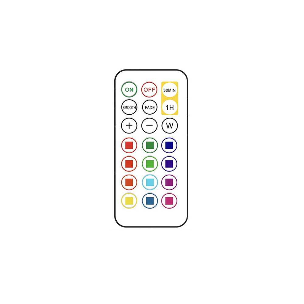 RGBW LED Puck Night Lights Remote Control Dimmable... – Grandado