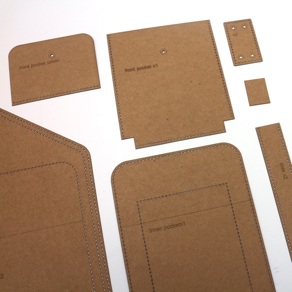 DIY leather craft men big size chest bag kraft tem... – Grandado