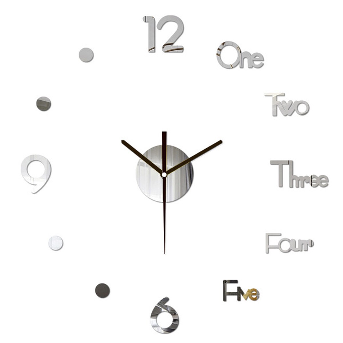 3D Wall Clock Mirror Wall Stickers DIY Wall Clocks... – Grandado