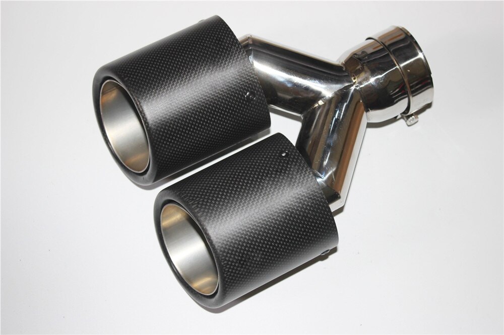 1 Stuks Uitlaatpijp Tuning Universele Dual Uitlaat... – Vicedeal