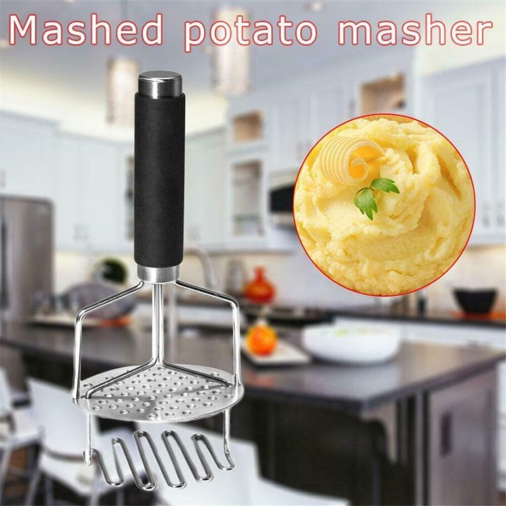 Stainless Steel Pusher / Potato Masher With Broad ... – Grandado