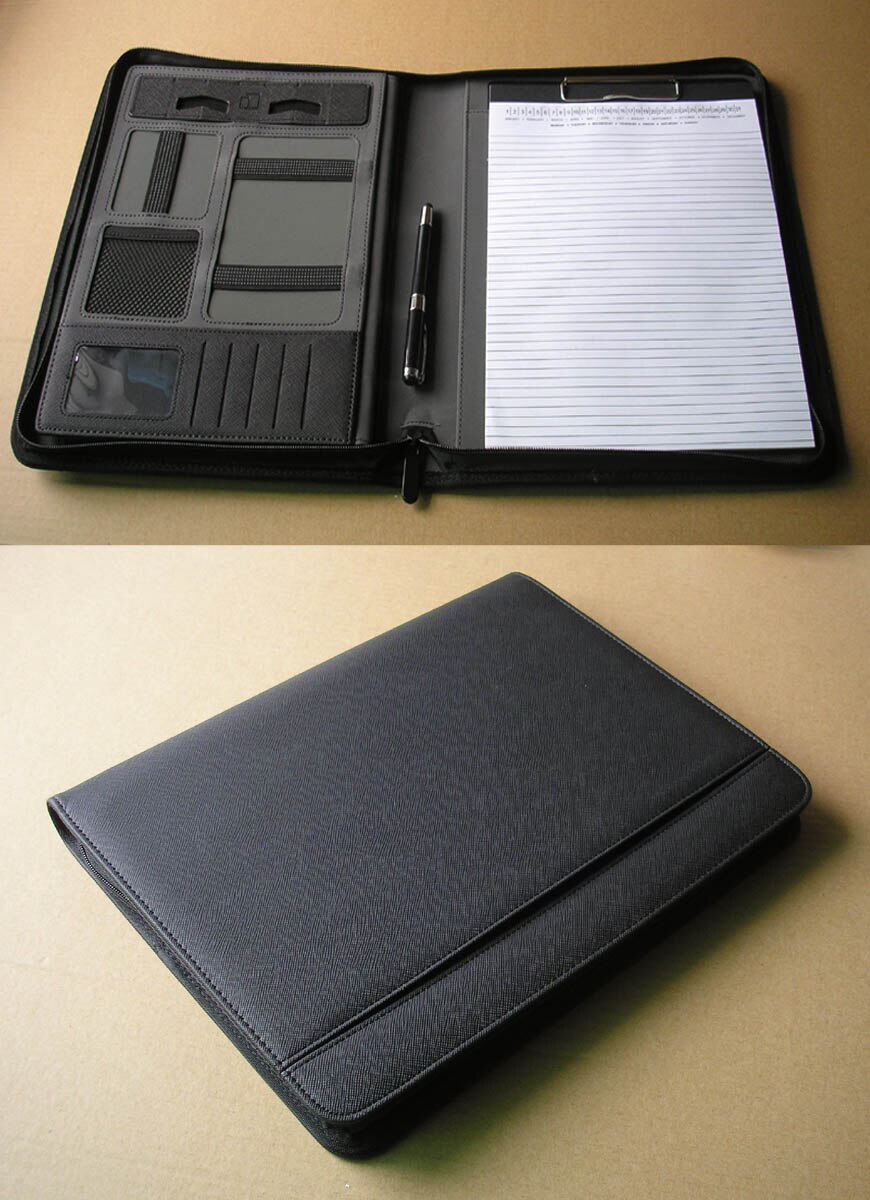 A4 zipper Business leather manager bag for documen... – Grandado