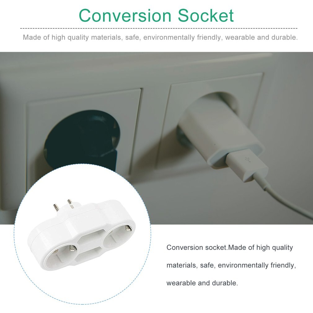 Triple Plug Protective Contact Multiple Plug Power... – Grandado