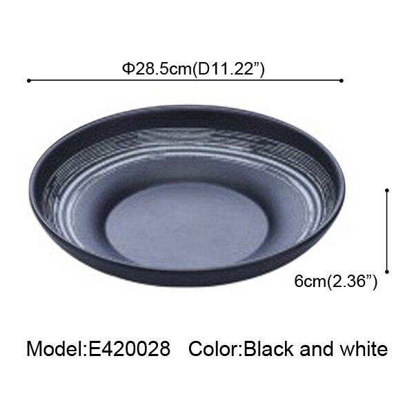 European Style Flat Bottom Round Plate Western Res... – Grandado