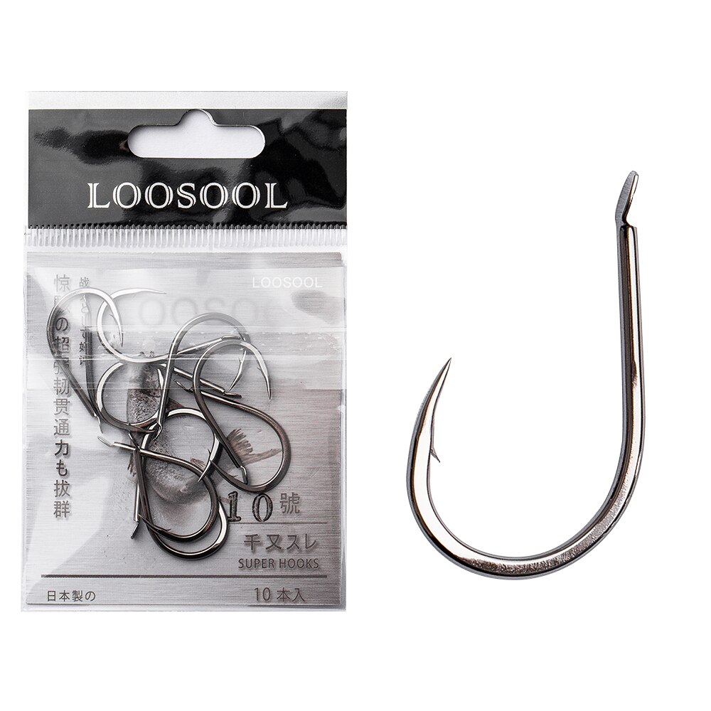 LOOSOOL CHINU Fishing Hooks Japan High Carbon Stee... – Grandado