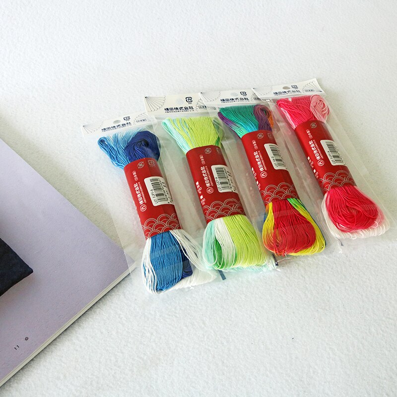 100% Cotton 6 Strands Rainbow Sashiko Thread Darum... – Grandado