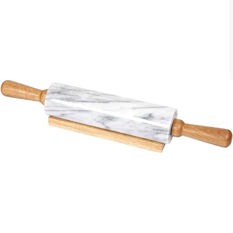 Marmor rollen Stift mit Holz Fass Griff Basis-eins... – Grandado