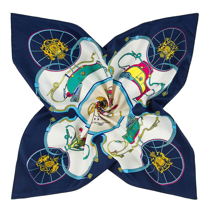 Matagorda Lady Scar 60-60cm Soft Silk Scarves Fren... – Vicedeal