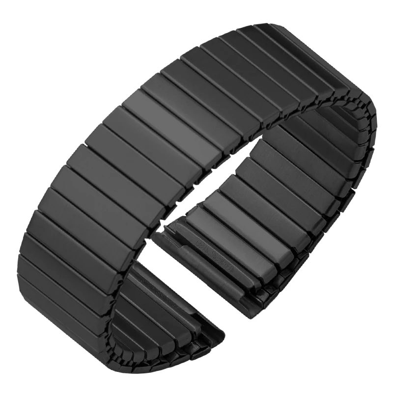 Elastic Metal Watchband 22mm Strap Stainless Steel... – Vicedeal