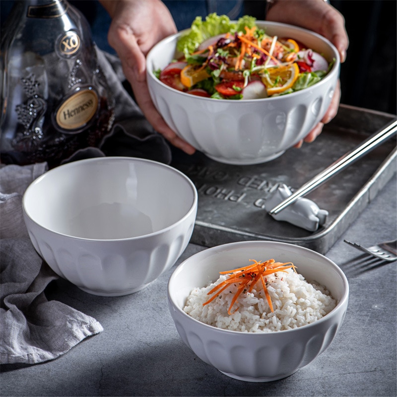 Bowl rice bowl Korean household soup bowl large ri... – Grandado
