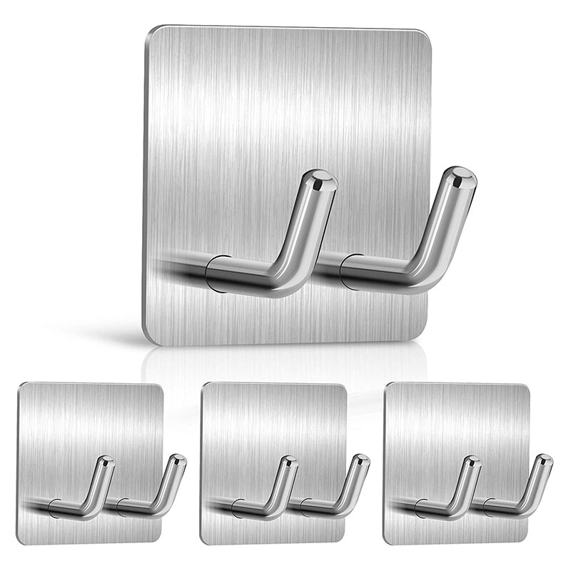 Premium Adhesive Hooks Heavy Duty Stainless Steel ... – Grandado