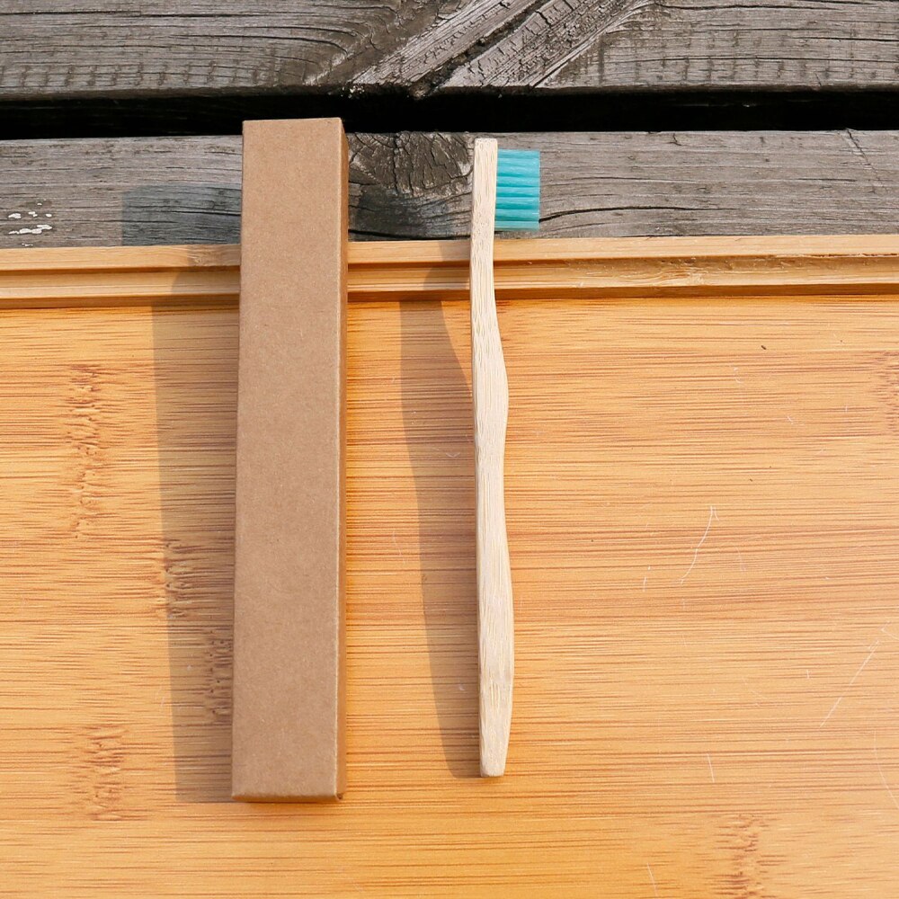 Kids Bamboo Toothbrush Pure Natural Thick Handle M... – Vicedeal