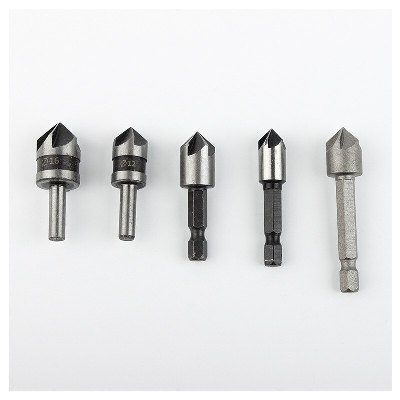 5Pcs 5 Fluit Hss Verzinkboor Boor Set 82 Graden 1/... – Grandado